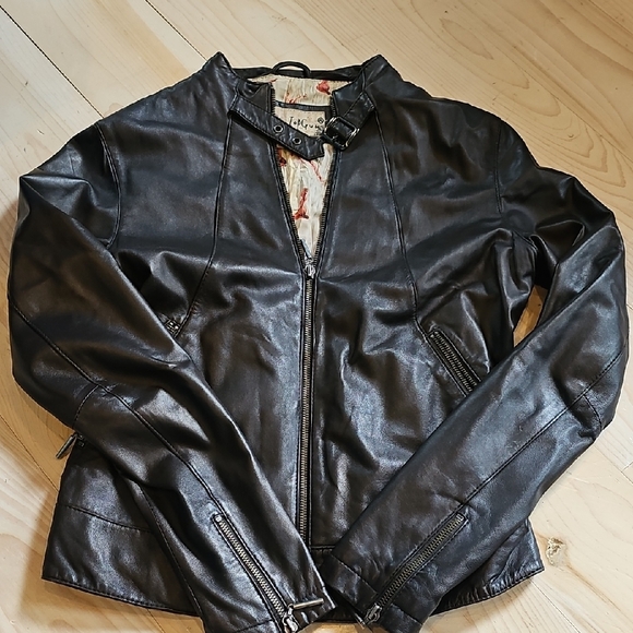 H&M | Jackets & Coats | Dark Brown Leather Jacket | Poshmark